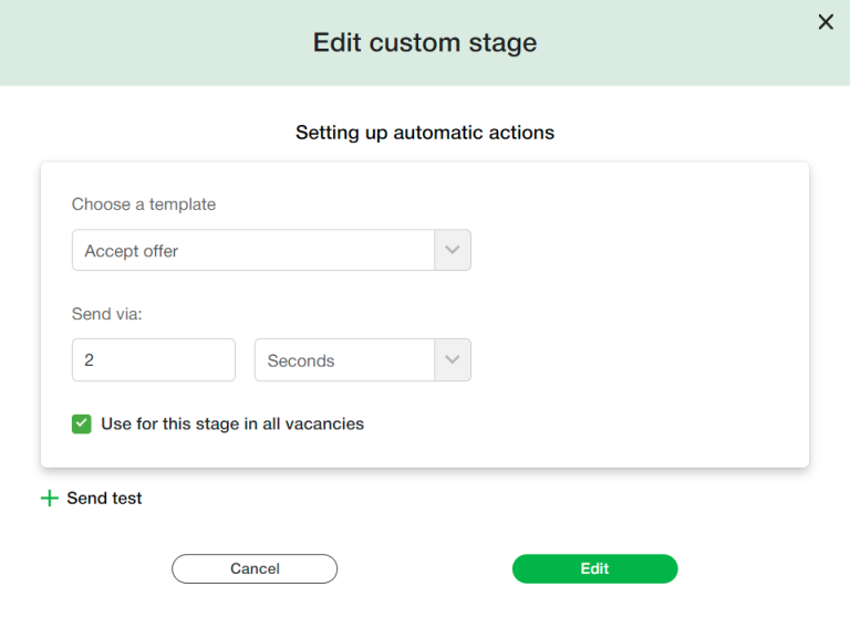 Email templates and automated sending of emails and tests | CleverStaff
